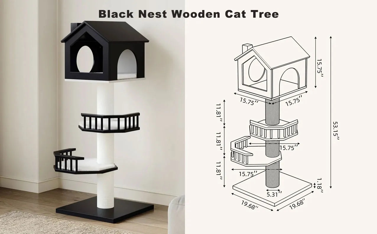 Why I Finally Bought a Solid Wood Black Cat Tree — A Real Cat Owner's ...